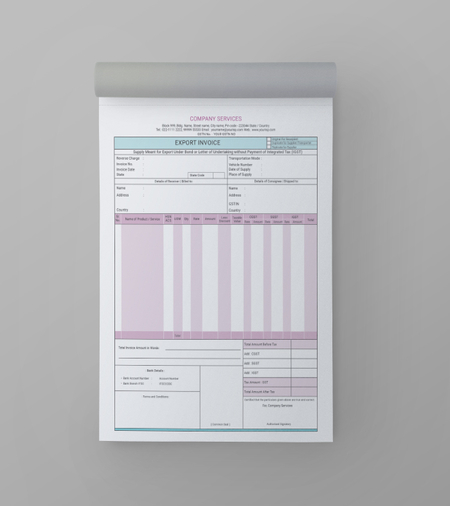 Customizable A4 Bill books Design Templates Online From Flexiprint