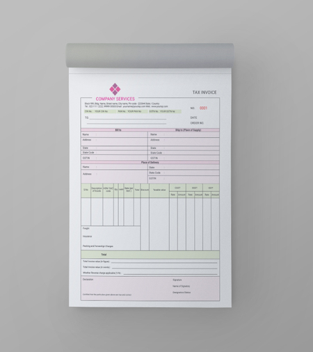Customizable A4 Bill books Design Templates Online From Flexiprint