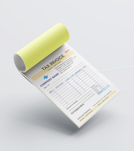 Coloured Bill Books Printing, Order Coloured Bill Books Online