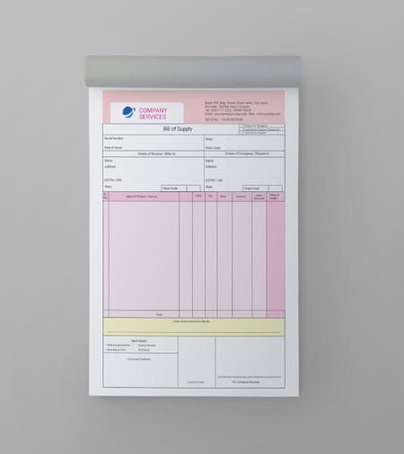 Customizable A4 Bill books Design Templates Online From Flexiprint