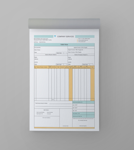 Customizable A4 Bill books Design Templates Online From Flexiprint