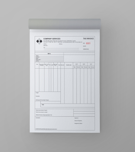 Customizable BW Bill Books Design Templates Online From Flexiprint